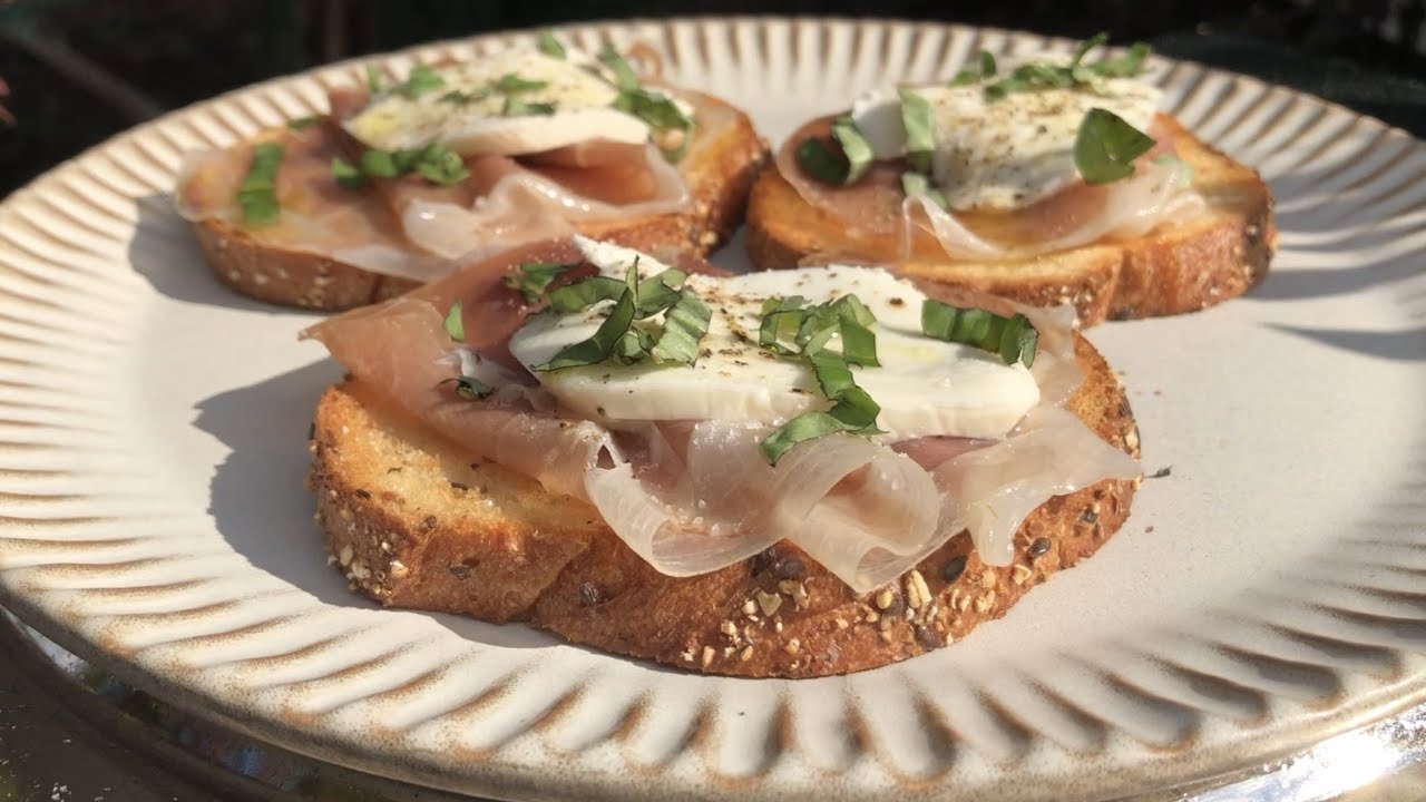 Make The Perfect Prosciutto Crostini Appetizer In minutes - YouTube