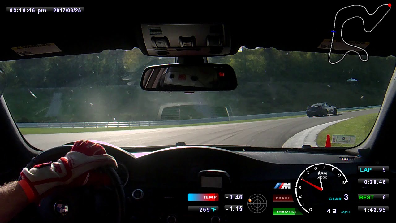 Club Motorsports BMWCCA HPDE - E90 M3 chasing GTR - 2017-09-25 #6 - YouTube