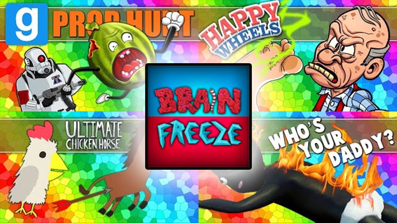 Happy Wheels, Garry's Mod and more! (BrainFreeze) - YouTube