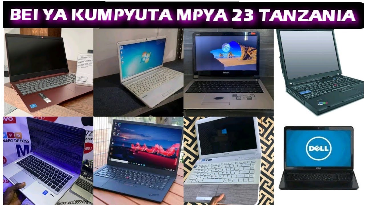 BEI YA LAPTOP MPYA 23 ZINAZOTUMIWA NA WENGI TANZANIA/BEI YA KOMPYUTA ...