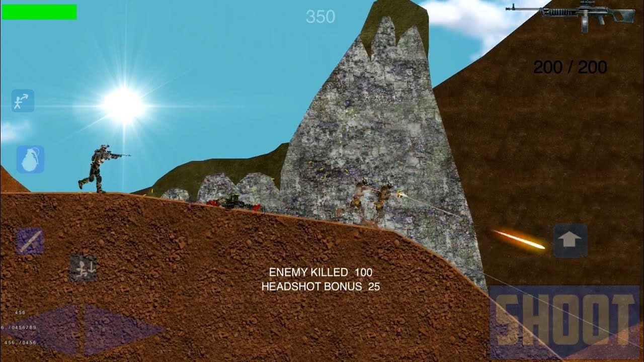 iOS 2D Side Scrolling Military Shooter Dev 6 - YouTube