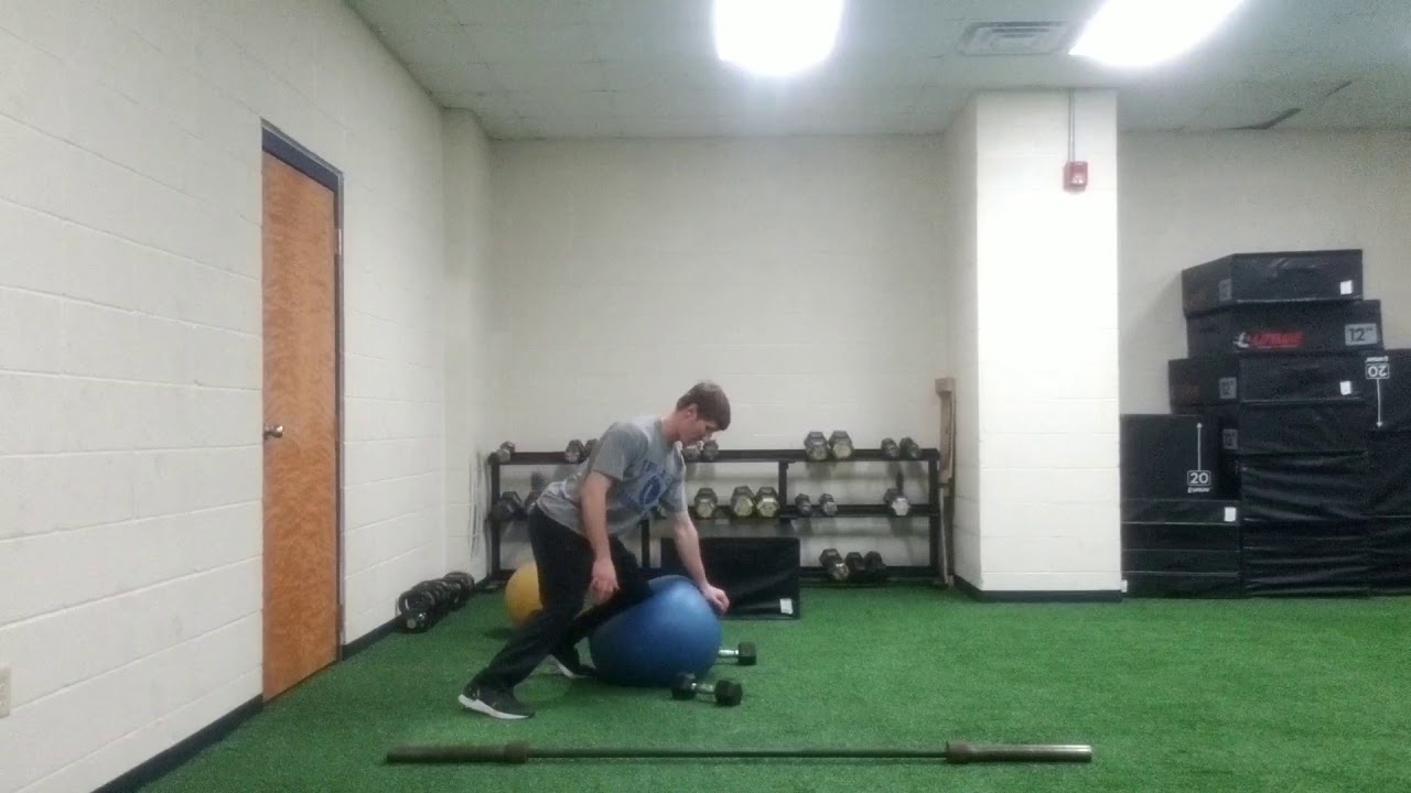 Ex. Ball SA DB Rows - YouTube