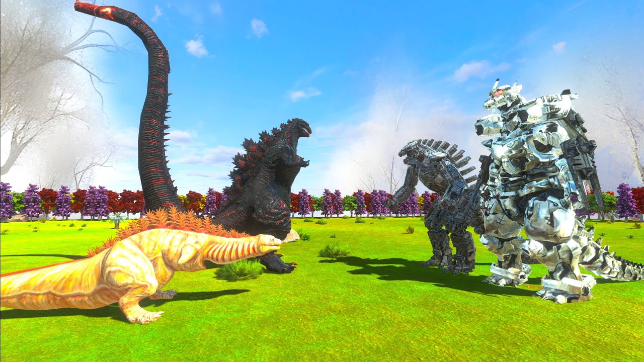 Shin Godzilla Team vs Mechagodzilla Team - ARBS Godzilla - YouTube