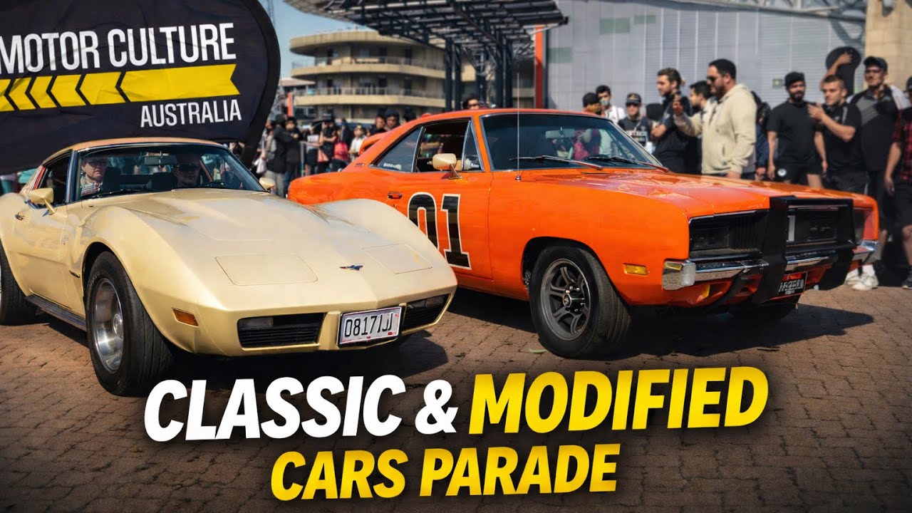 Classic & Modified Cars Parade in Sydney | Real Engine Sounds - YouTube