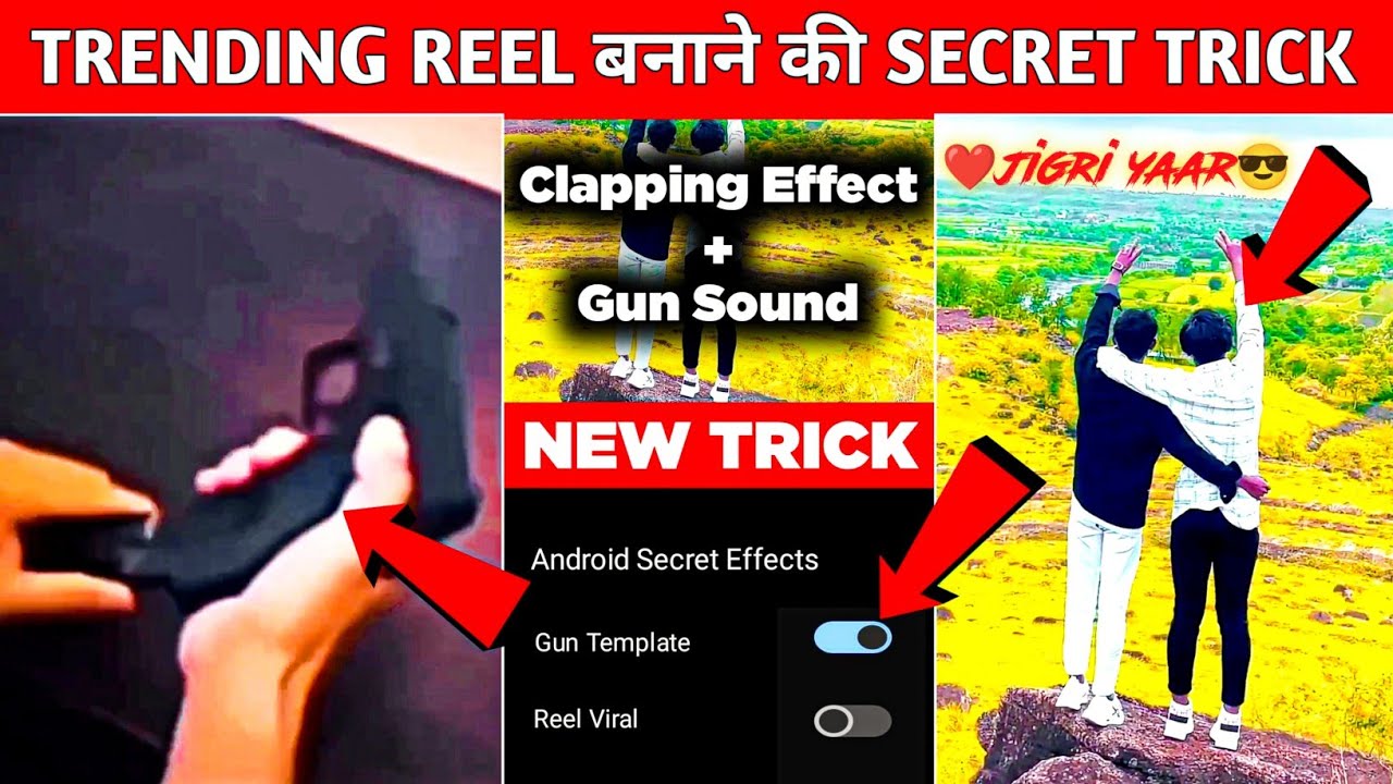 New Clapping Gun Fire Reels Video Editing Tutorial 100% Viral😱🔥 ...