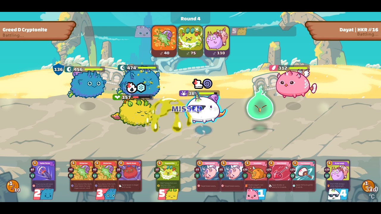Axie: Dusk Termi, Dusk Trispike and Poison Plant. S19 Arena. Newly ...