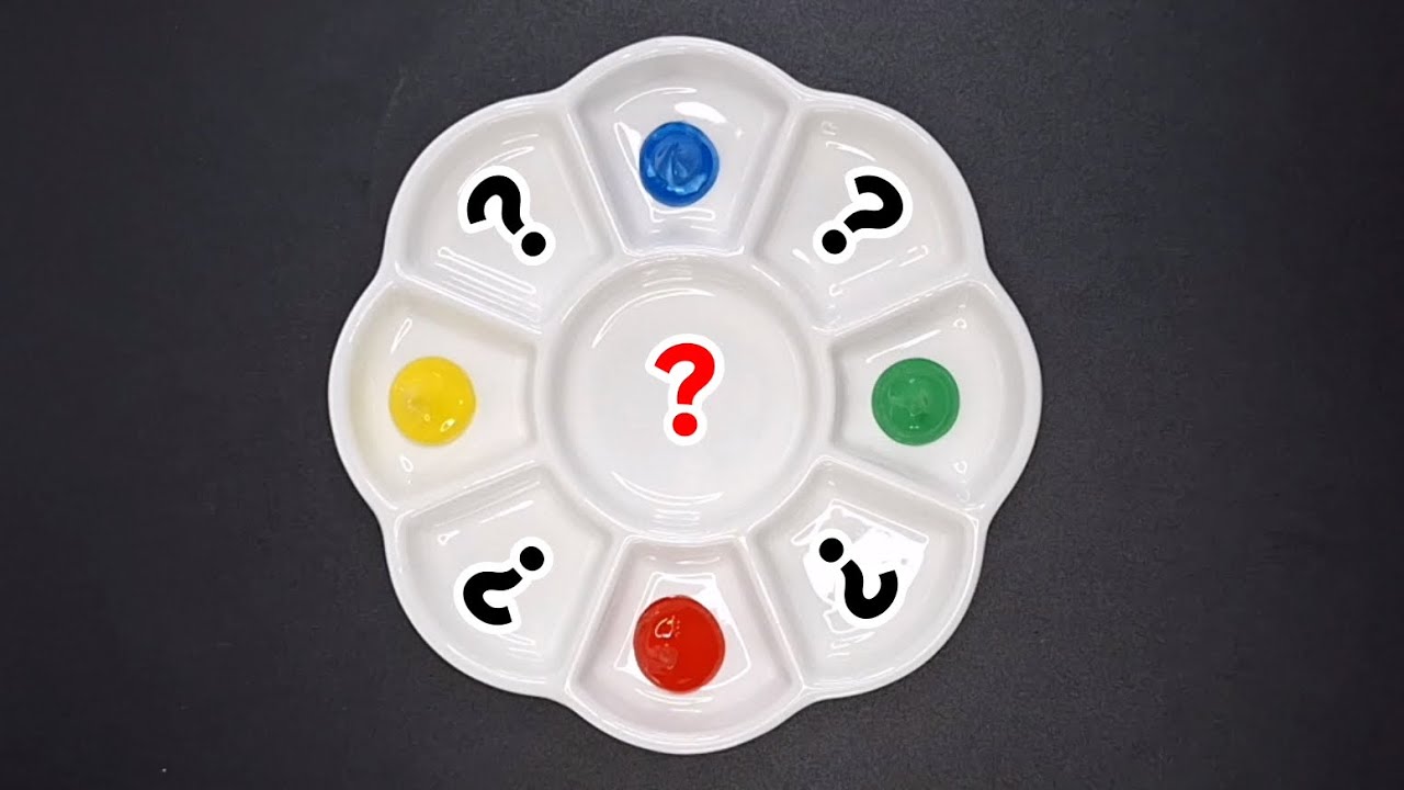 Making 5 Colors With Only 4 Primary Colors - Red, Yellow, Blue, Green ...