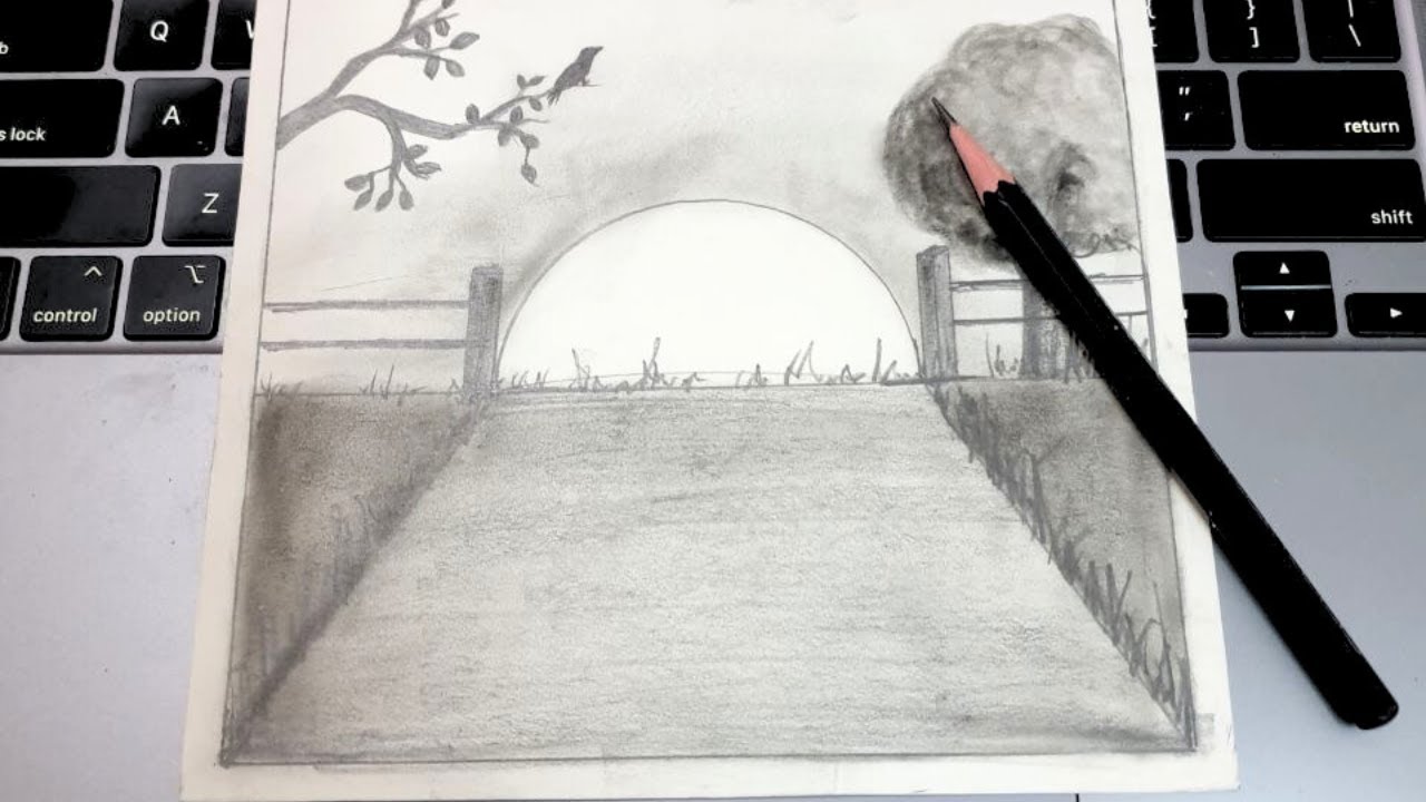 How to draw a wonderfull view - #drawingforkids - YouTube