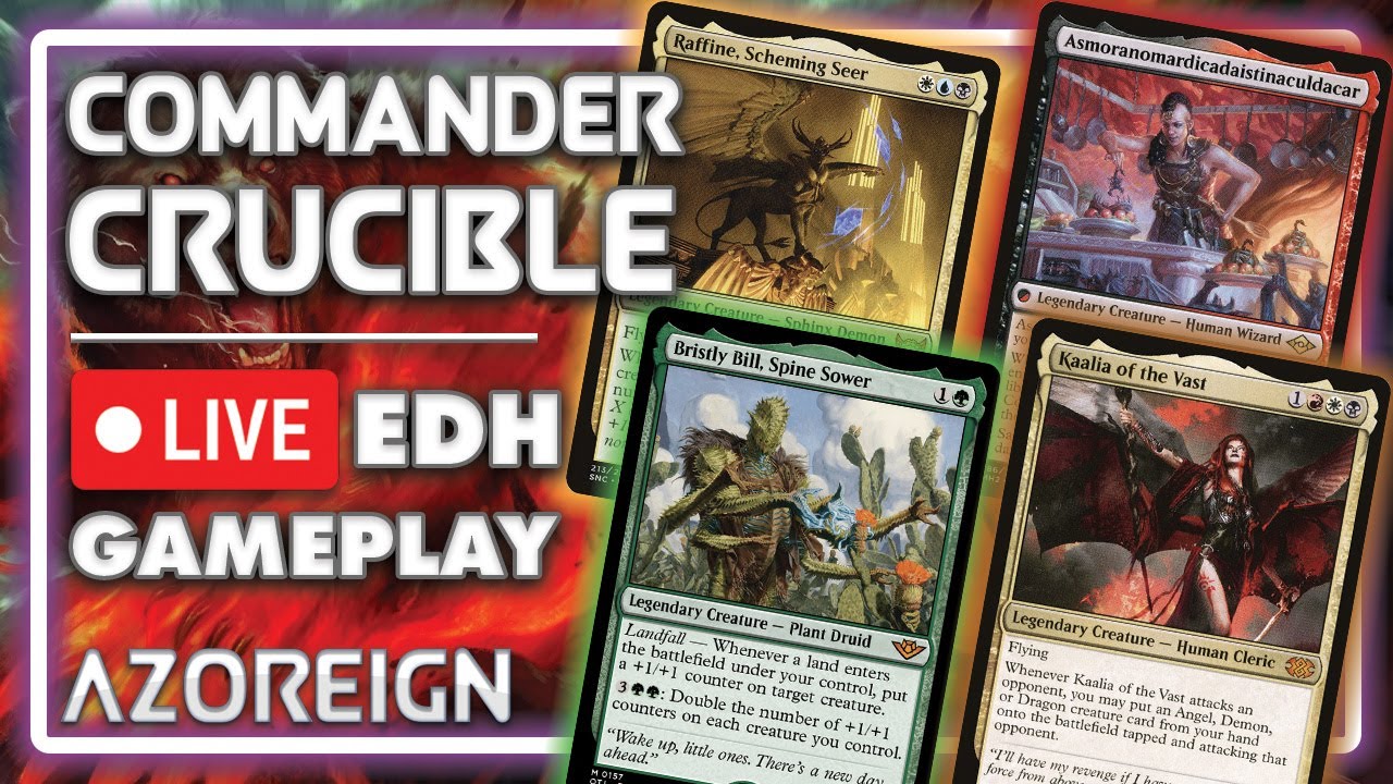 COMMANDER CRUCIBLE | MTG EDH Magic: the Gathering | Raffine vs Asmo vs ...