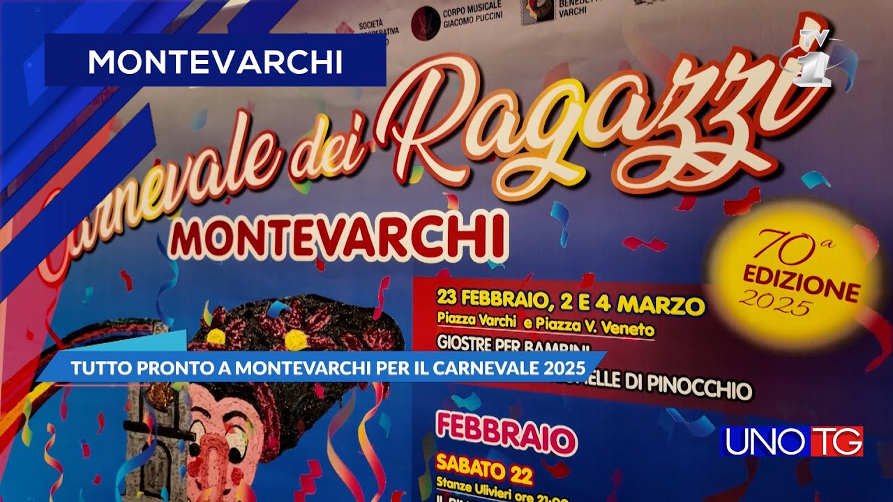 Tutto pronto a Montevarchi per il Carnevale 2025. - YouTube