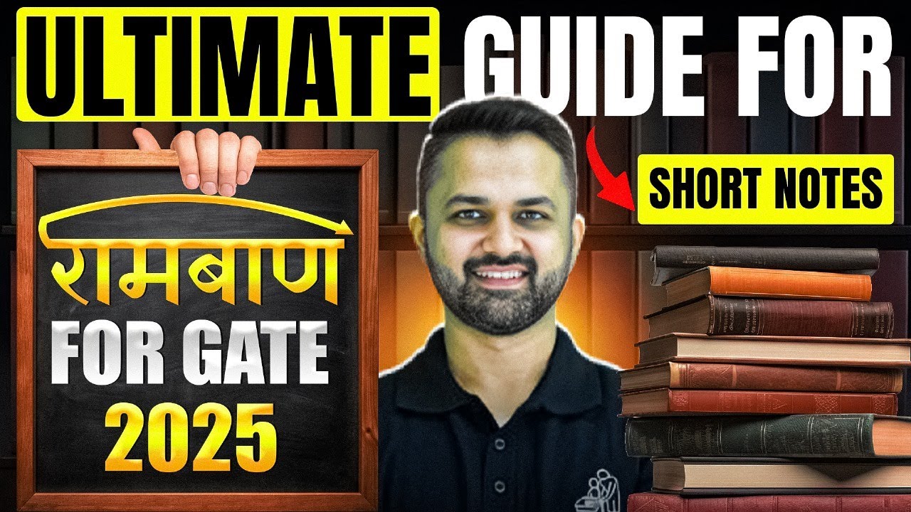 Ultimate guide for "Short Notes" रामबाण for GATE 2025 | Saket Verma ...