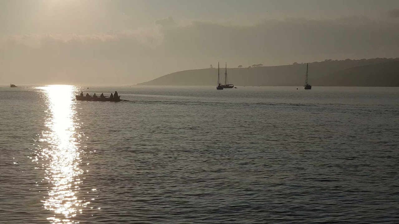 Cellar beach, Noss Mayo, Devon at sunset - YouTube