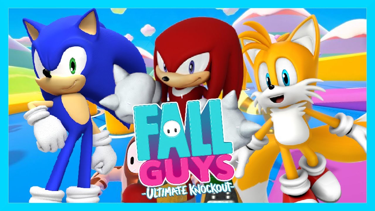 Knuckles, Sonic and Tails play Fall Guys! - YouTube