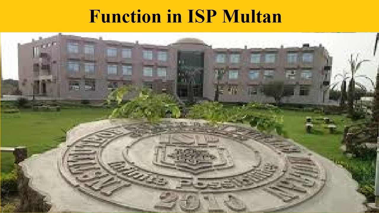 Function in ISP Multan - YouTube