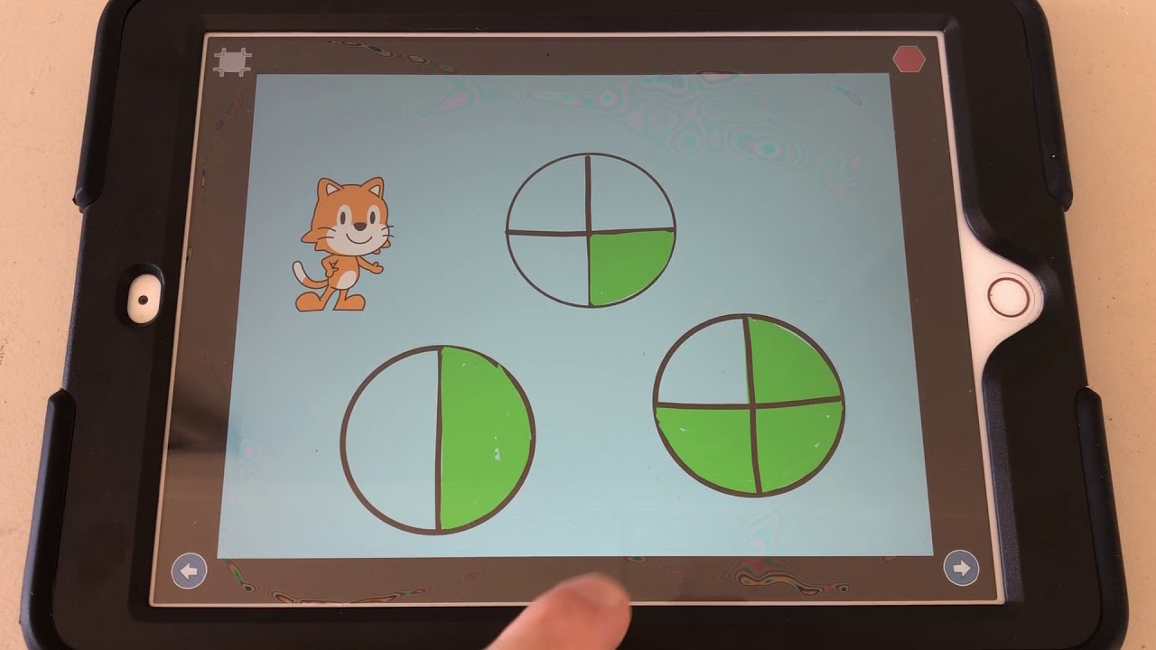 Fractions with ScratchJr - YouTube