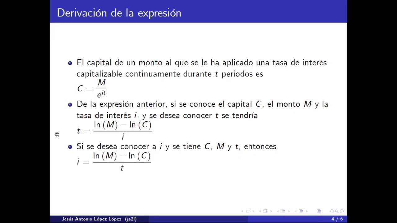 Interés compuesto capitalizable continuamente - YouTube