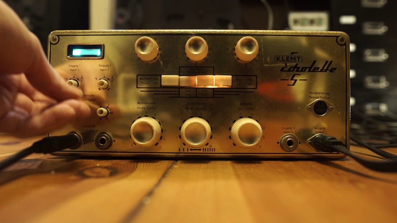 Demo 1960s Klemt / Echolette S Tube Tape Delay - YouTube