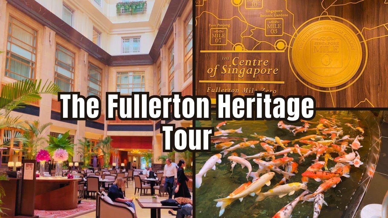 The Fullerton Hotel Singapore - A Historic Tour - YouTube