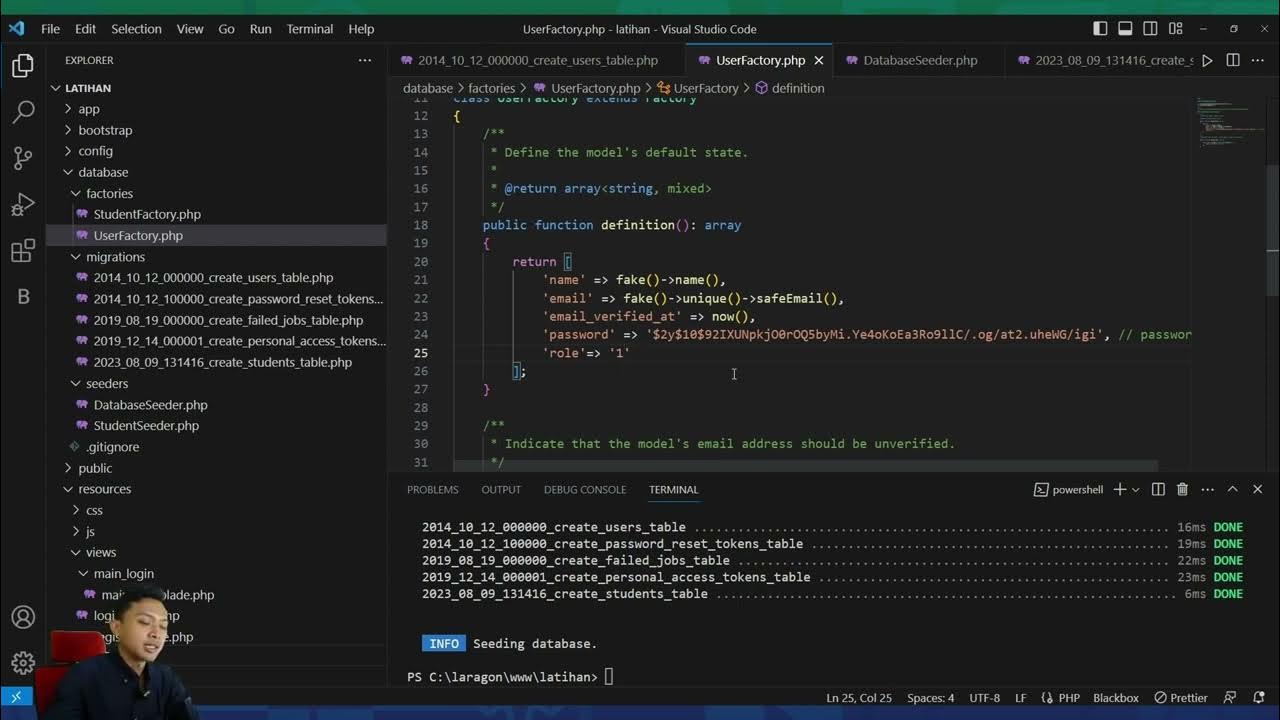 Framework Laravel Database Part 2 Sibermu x Kemenristekdikti - YouTube