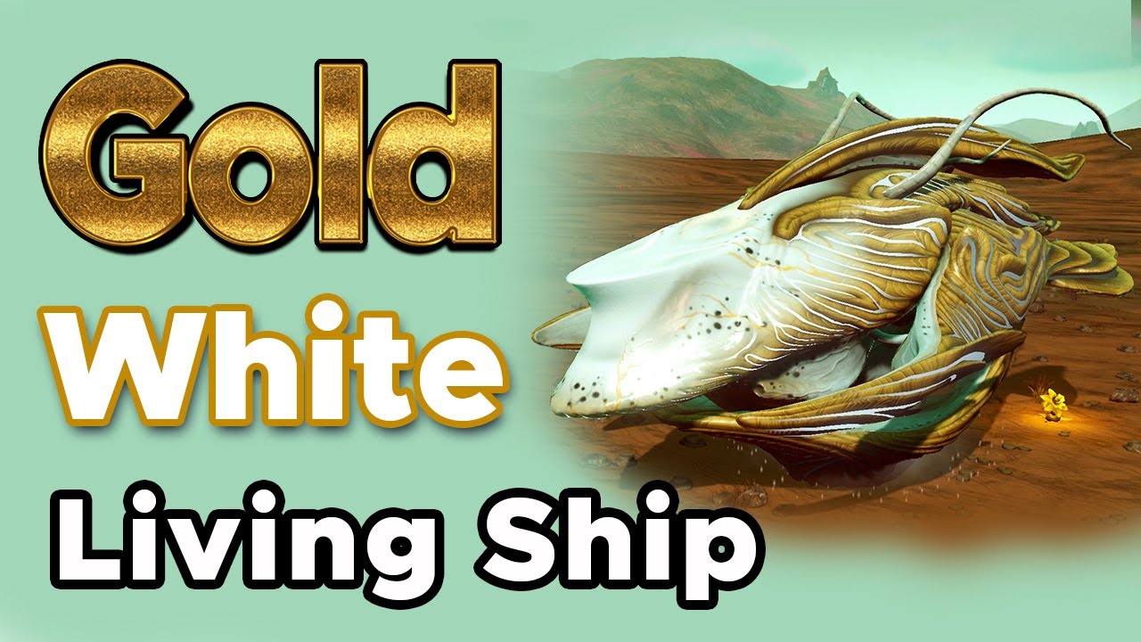 No Mans Sky White & Gold Living Organic S-Class Ship - PC, Steam, XBOX ...