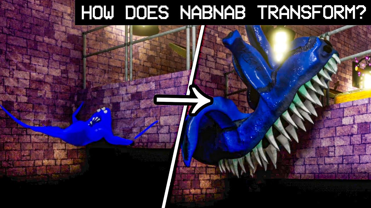 HOW DOES NABNAB TRANSFORM? (before fighting dadadoo) - Garten of BanBan ...