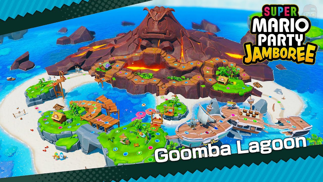 Super Mario Party Jamboree - Goomba Lagoon (Mario Party Mode) - YouTube