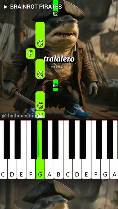 Brainrot Pirates | Piano Tutorial #shorts - YouTube