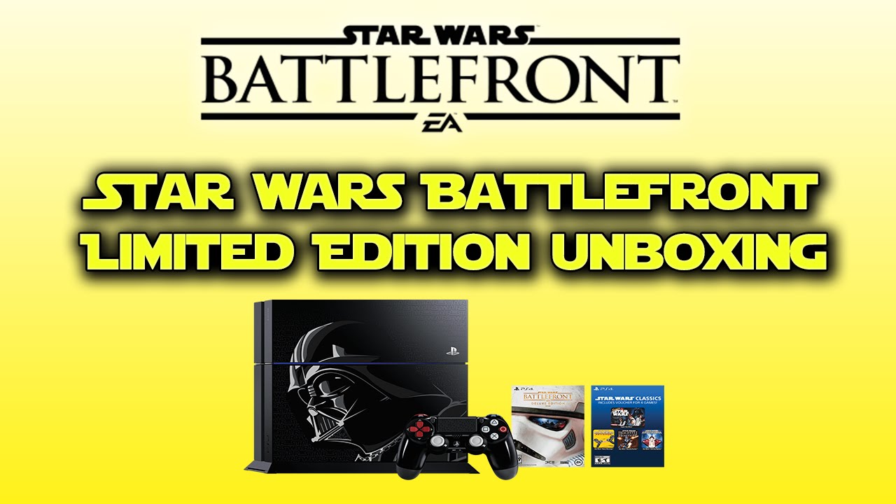 Sony PS4 Unboxing Star Wars BattleFront Special Limited Edition(Star ...