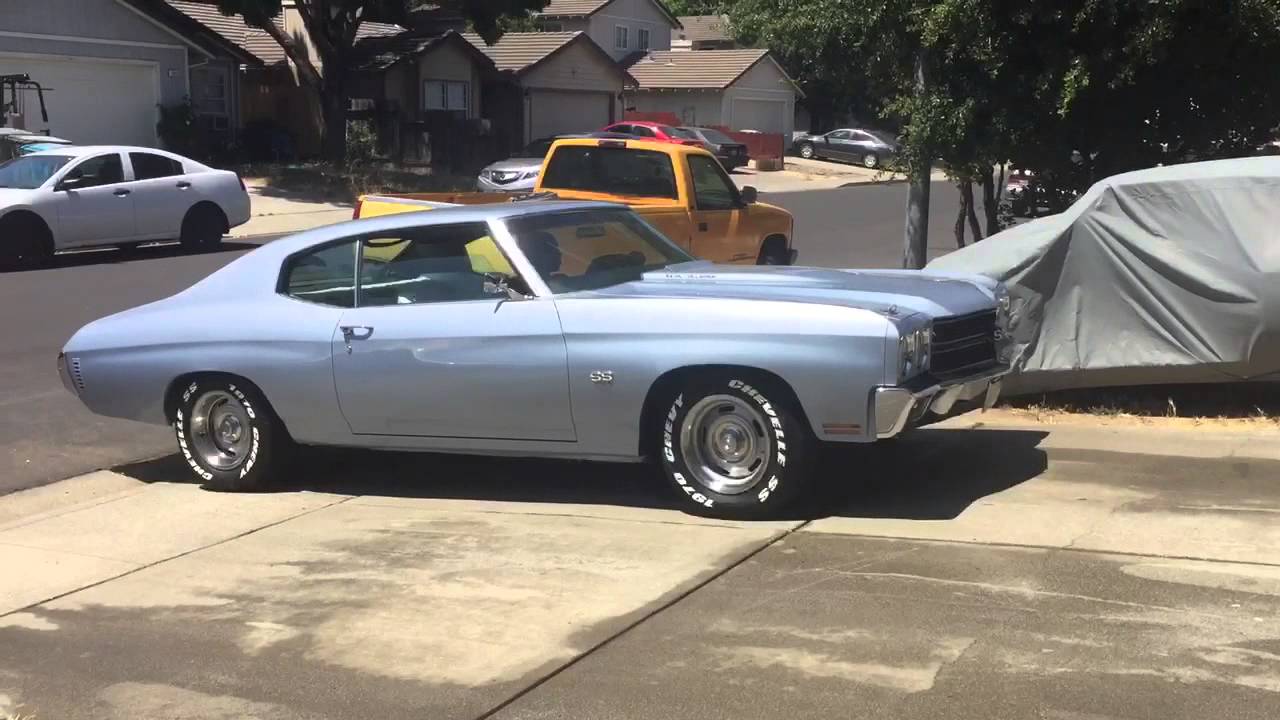 Custom white letters on the 70 hardtop Chevelle SS - YouTube
