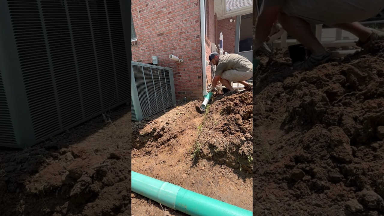 Pool backwash trick, improving drainage around pool with surface drain ...