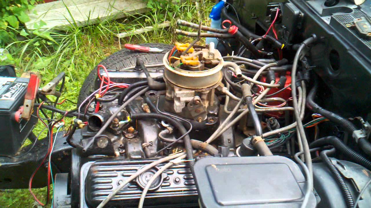V8 s10 first time fire up after wiring gremlins. - YouTube