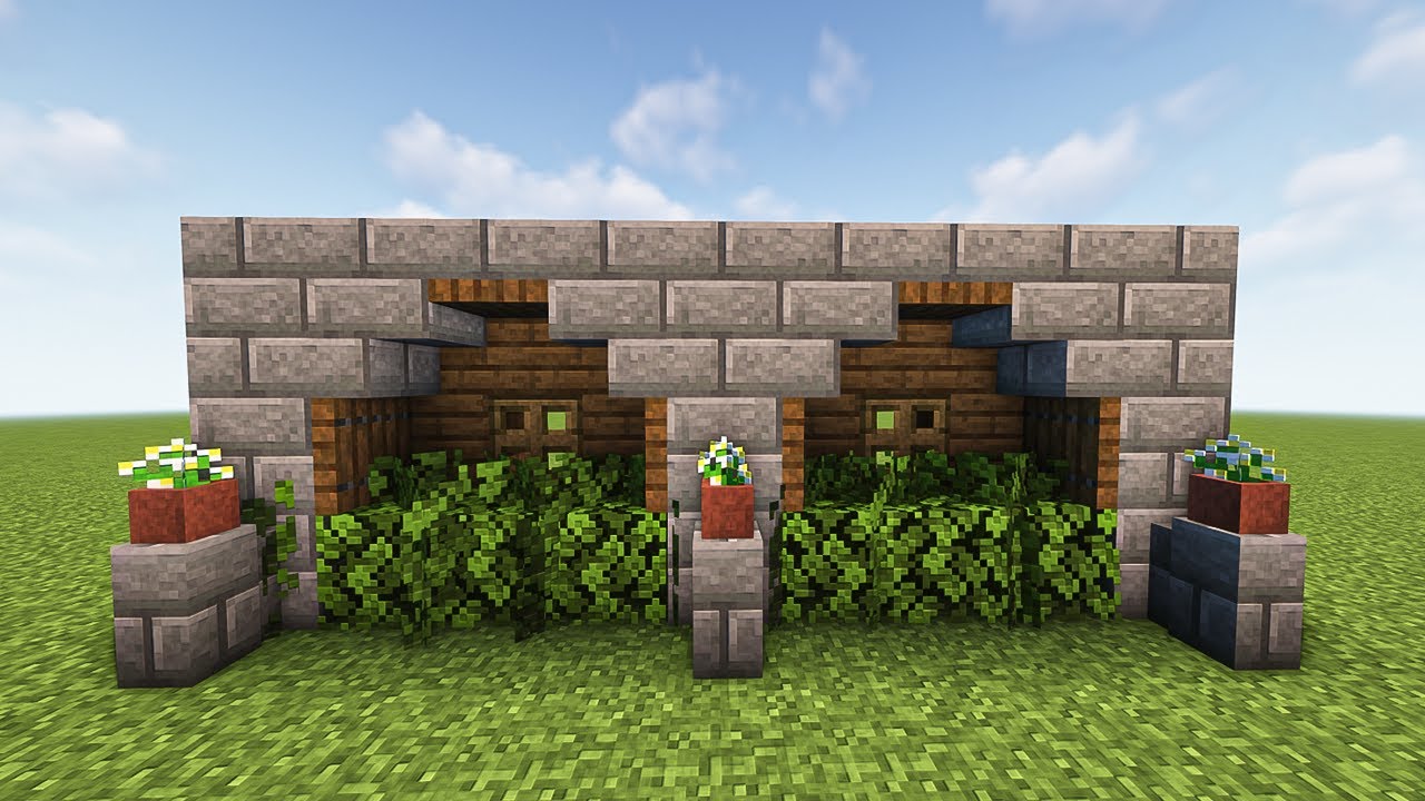 Wall design 7 (Minecraft Tutorial) - YouTube