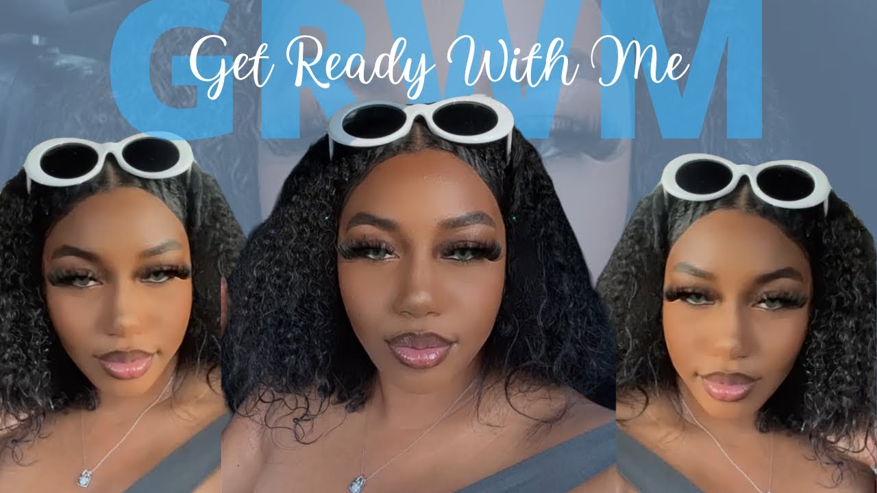 GRWM: POOL PARTY EDITON👙 FT. My Curly Hair Routine + Waxing Myself ...
