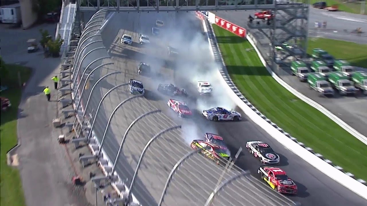 Nascar Monster Energy Cup 2017 Dover Big One Finish - YouTube