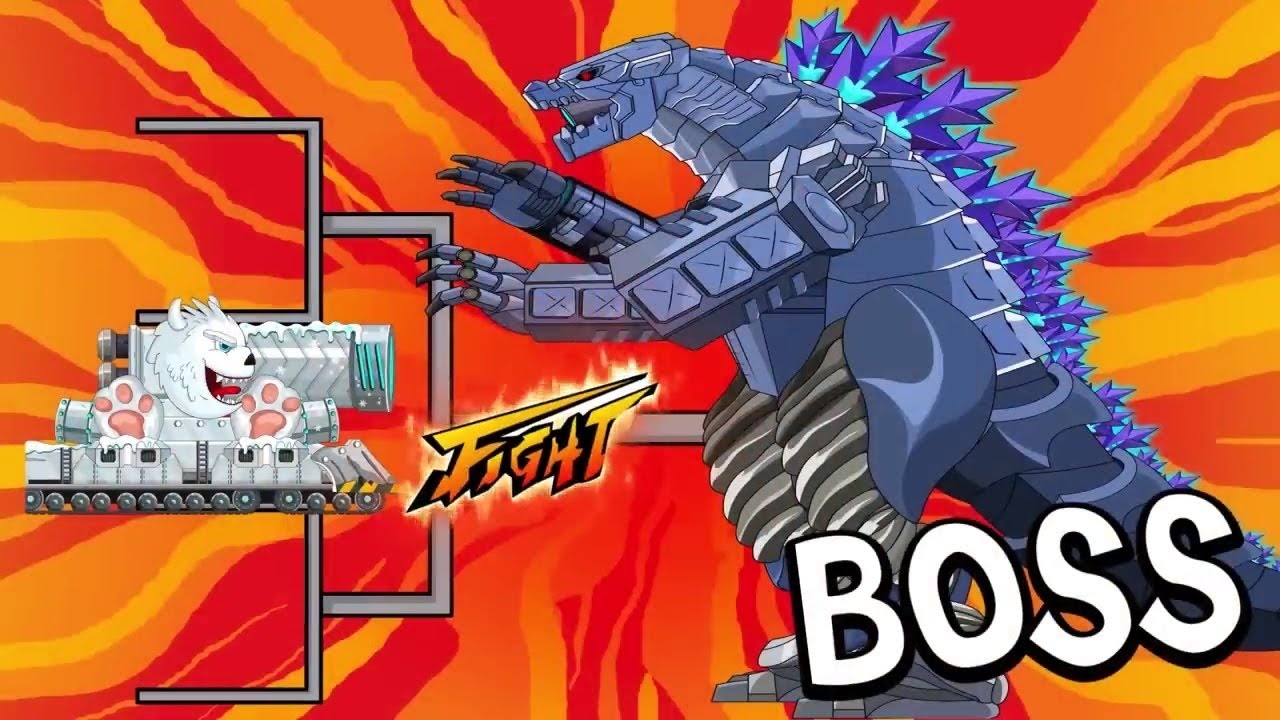 GODZILLA BOSS TANK | Cartoons about tanks | Arena Tank Cartoon #45 ...