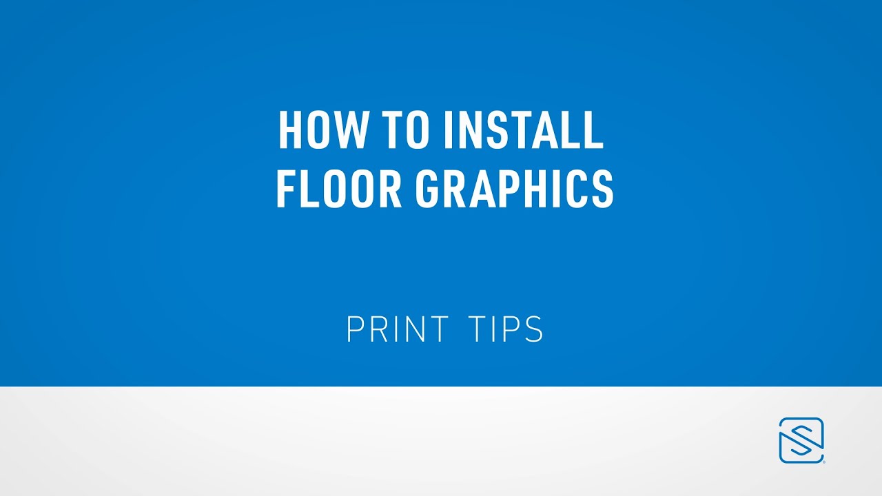 How to install floor graphics to tile, concrete, linoleum and more ...
