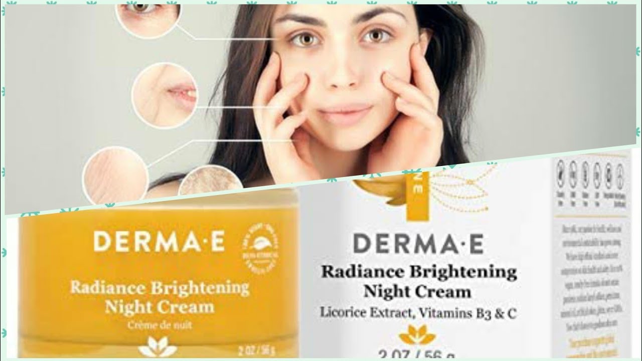 Derma E Brightening Night Cream Review || Derma E Cream For Anti-Aging ...