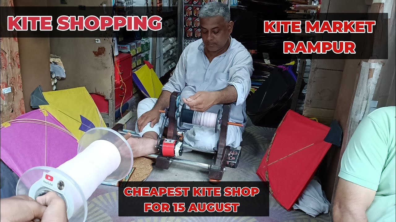 Kite shopping for 15 August 🪁 | kite Market rampur | kites vlogs - YouTube