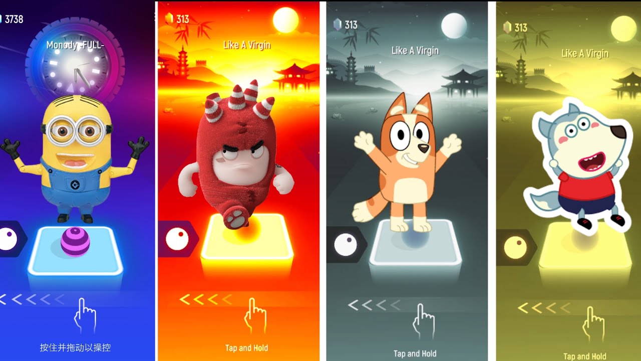 minions :the rise of gru 🆚 Oddbods Fuse 🆚 Bluey Bingo 🆚 Wolfoo. - YouTube