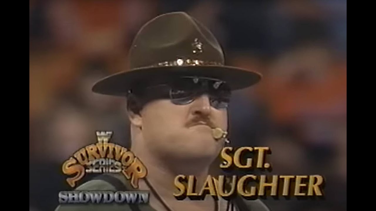 [FLASHBACK 1990] Sgt Slaughter vs Tito Santana [WWF Survivor Series ...