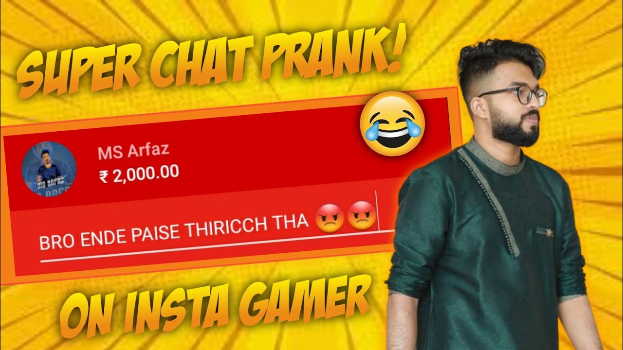 Super Chat Prank On Insta Gamer | give my money back prank 😂😂 ...