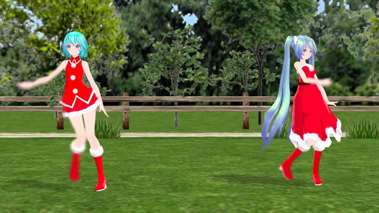 【MMD】Santa costume (サンタ衣装) - Hatsune Miku - YouTube