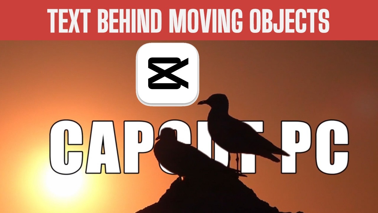 CapCut PC Tutorial: Text Placement Behind Moving Objects (Pro) - YouTube