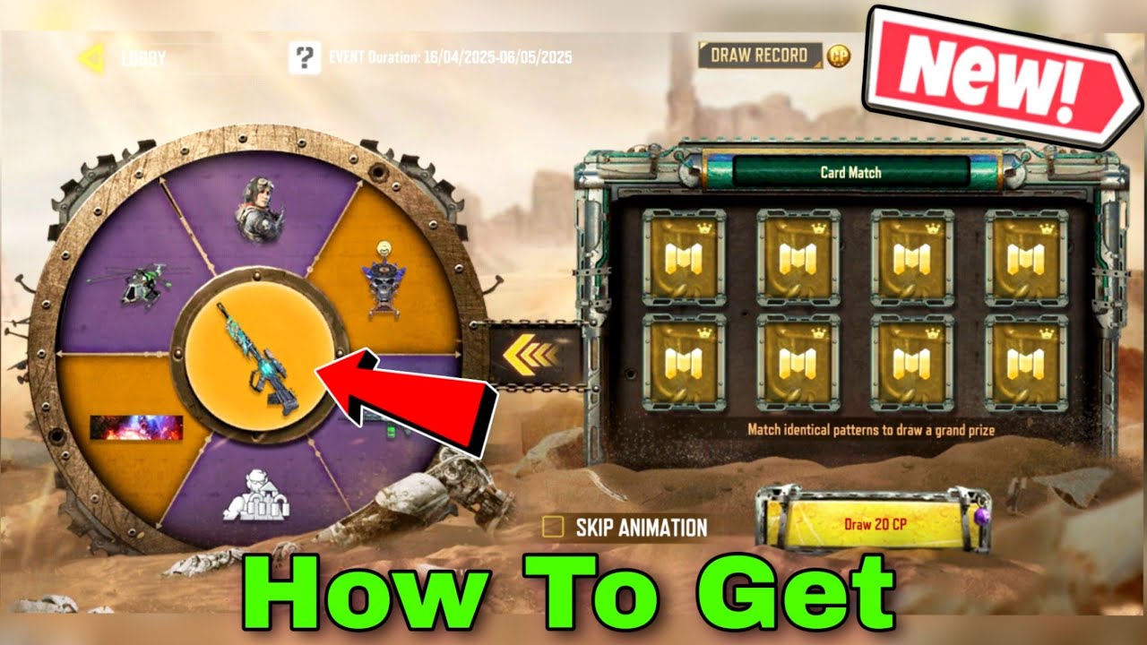 codm card match event 2025 | how to get legendary Koshka skin in codm ...