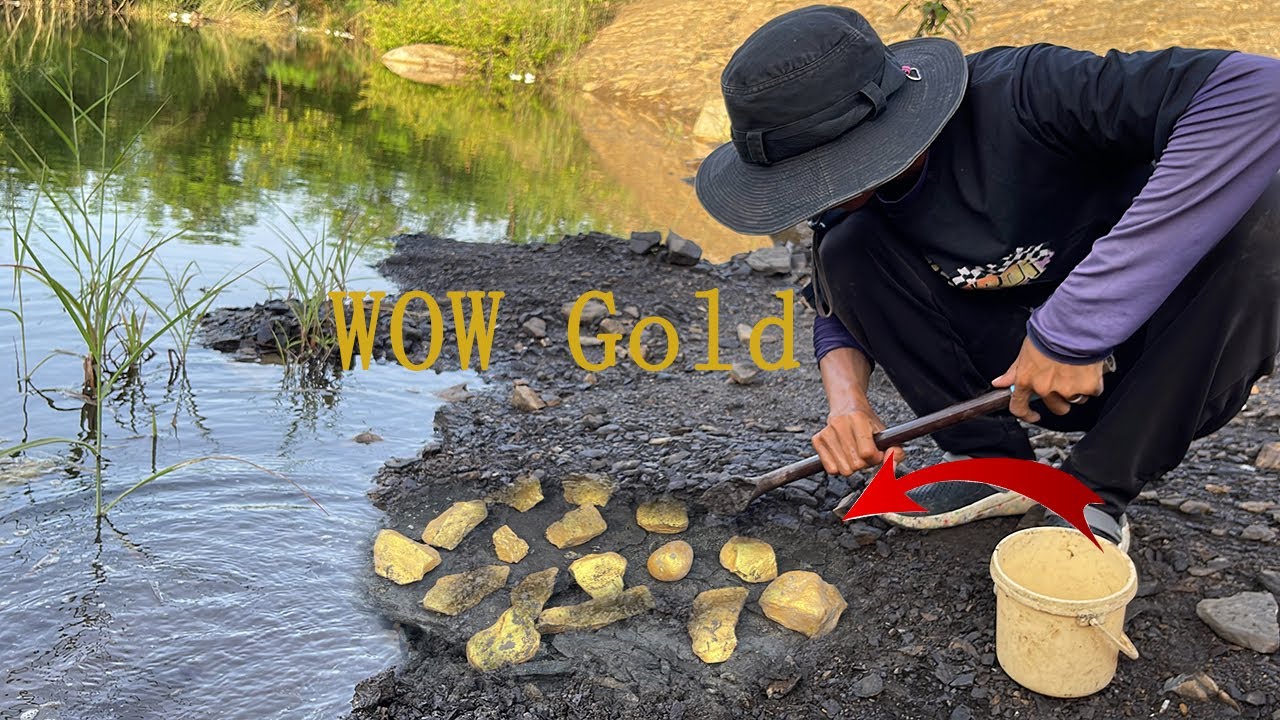 lucky day! Gold TREASURE with expert man collect too much gold-mining ...