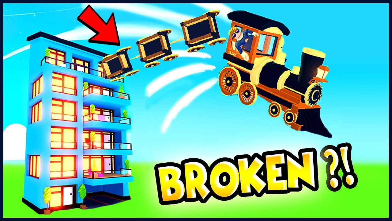 DRIVING VEHICLES OFF THE ROOF OF THE *NEW* APARTMENT in Adopt Me Roblox ...