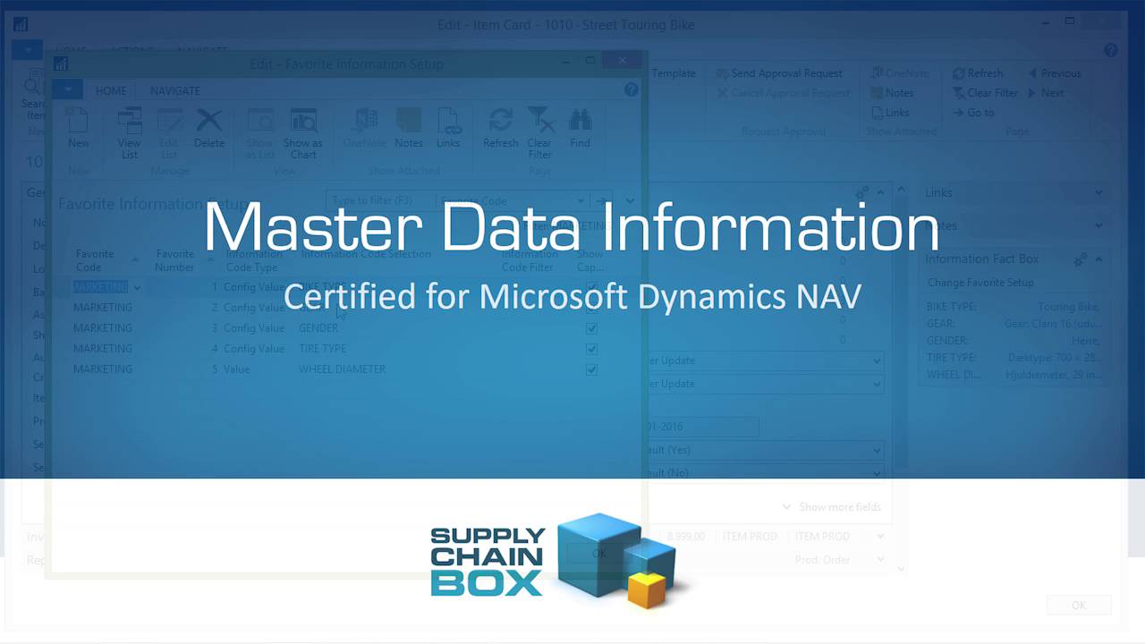 Master Data Information for Microsoft Dynamics NAV - YouTube