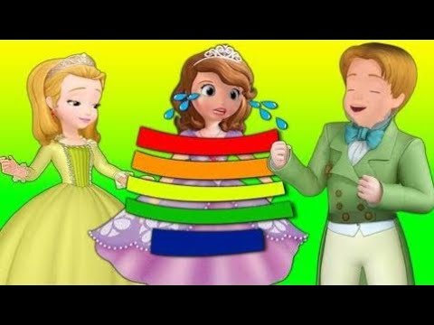 Sofia The First Crying with Sticky Tape! Amber Princess and James Prince Funny Pranks - YouTube