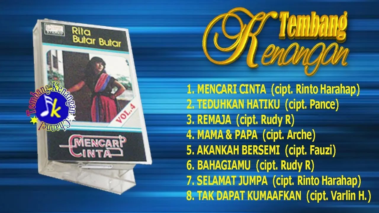 Rita Butar Butar_Mencari Cinta (1980) Full Album - YouTube
