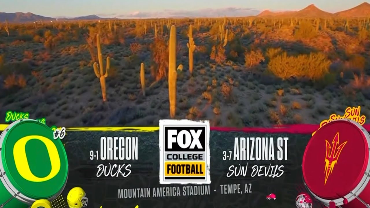 CFB on FOX intro | 6 Oregon @ Arizona State | 11/18/23 - YouTube